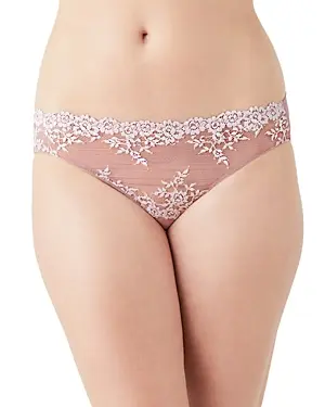 Wacoal Embrace Lace Bikini Woodrose/mauve Chalk