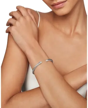 David Yurman Cable Classics Bracelet With Diamonds - Silver