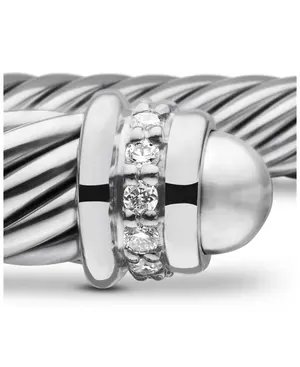 David Yurman Cable Classics Bracelet With Diamonds - Silver