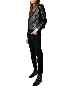 Zadig&Voltaire Liam Leather Jacket - Black