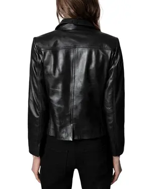 Zadig&Voltaire Liam Leather Jacket - Black