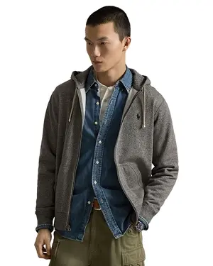 Polo Ralph Lauren Classic Full-zip Hoodie - Ash Grey Heather