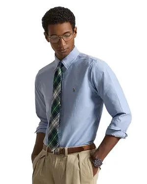 Polo Ralph Lauren Classic Fit Long Sleeve Oxford Shirt - Blue