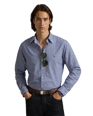 Polo Ralph Lauren Polo Ralph Lauren Classic Fit Long Sleeve Oxford Shirt Blue/white Gingham