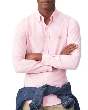 Polo Ralph Lauren Classic Fit Long Sleeve Oxford Shirt - Pink