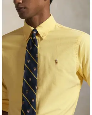 Polo Ralph Lauren Classic Fit Long Sleeve Cotton Oxford Button Down Shirt - Yellow