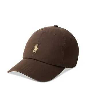 Polo Ralph Lauren Pony Chino Baseball Cap Brown