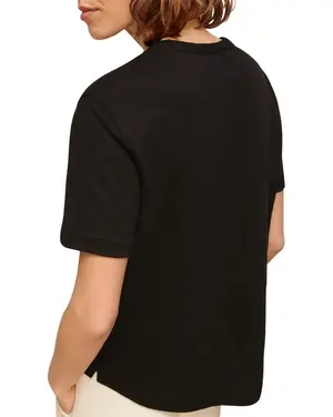 Whistles Emily Ultimate Tee - Black