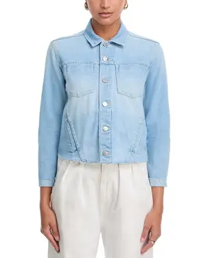 L'Agence Janelle Slim-fit Denim Jacket - Bayridge