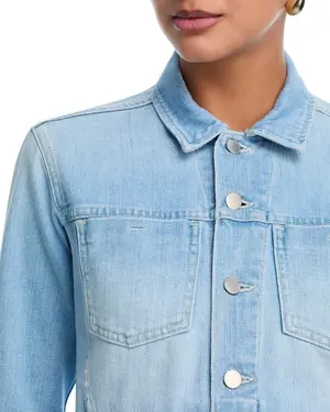 L'Agence Janelle Slim-fit Denim Jacket - Bayridge