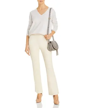 Vince Weekend V-neck Cashmere Sweater - White