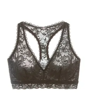 Cosabella Never Say Never Curvy Racerback Bralette Anthracite