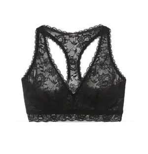 Cosabella Never Say Never Curvy Racerback Bralette - Black
