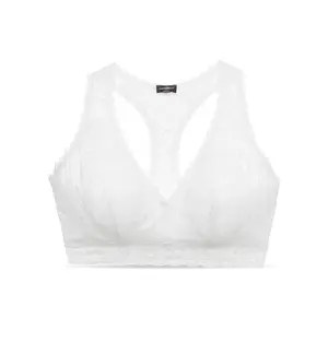 Cosabella Never Say Never Curvy Racerback Bralette - White