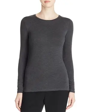 Majestic Filatures Crewneck Long Sleeve Tee - Anthracite
