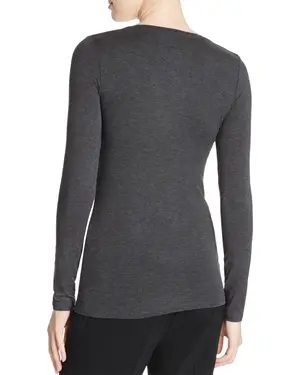 Majestic Filatures Crewneck Long Sleeve Tee - Anthracite
