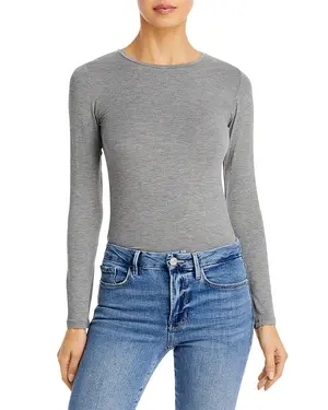 Majestic Filatures Crewneck Long Sleeve Tee - Gris C