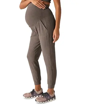 Beyond Yoga Spacedye Maternity Joggers - Soft Umber