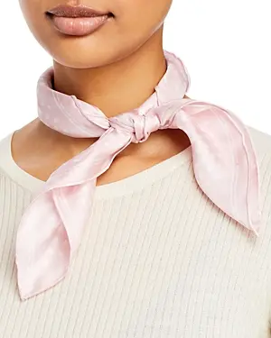 FRAAS FRAAS Dottie Square Silk Scarf Rose