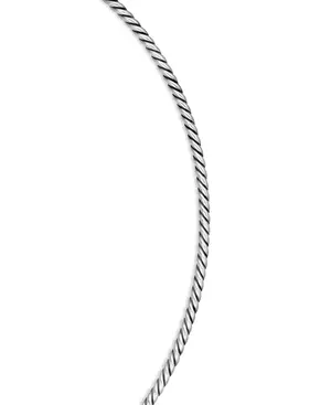David Yurman Sterling Sculpted Cable Necklace
