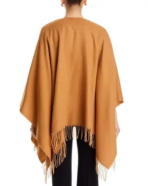 FRAAS Fringe Trim Ruana - Cafe Au La