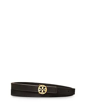 Tory Burch Tory Burch Skinny Logo Belt Black
