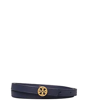 Tory Burch Tory Burch Skinny Logo Belt Royal Navy