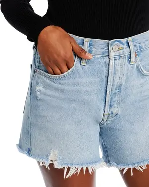 AGOLDE Parker Long Denim Shorts - Swapmeet