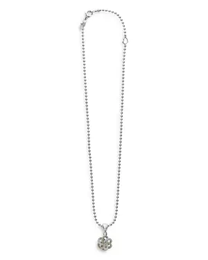 Lagos Sterling And 18k Yellow Gold Love Knot Pendant Necklace