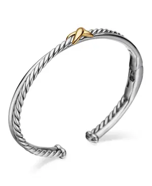 David Yurman Petite X Cuff - Silver