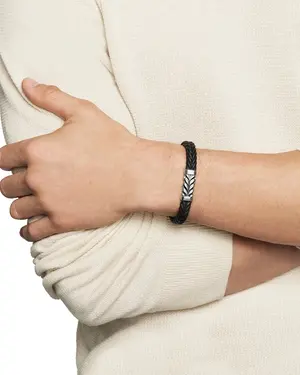 David Yurman Chevron Woven Bracelet - Black