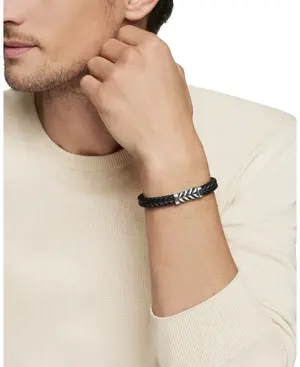 David Yurman Chevron Woven Bracelet - No Color