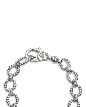 Lagos Sterling & 18k Yellow Gold Love Knot Bracelet