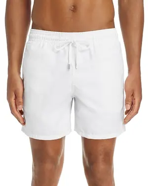 Vilebrequin Moorea Solid 6" Swim Trunks - White