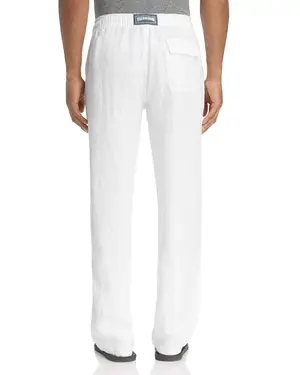 Vilebrequin Linen Regular Fit Drawstring Pants