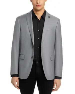 John Varvatos Basic Slim Fit Suit Jacket - Pearl Gray