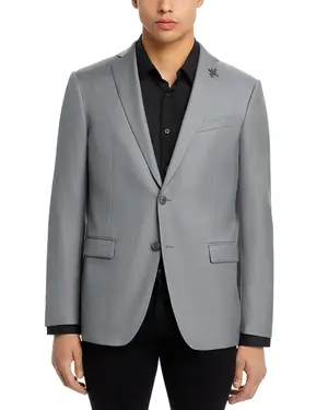 John Varvatos Basic Slim Fit Suit Jacket - Pearl Gray
