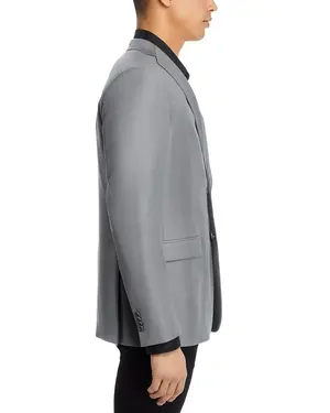 John Varvatos Basic Slim Fit Suit Jacket - Pearl Gray
