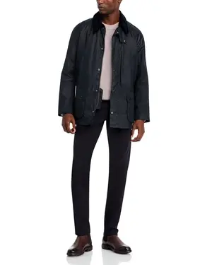 Barbour Ashby Tailored Waxed Cotton Jacket - Navy