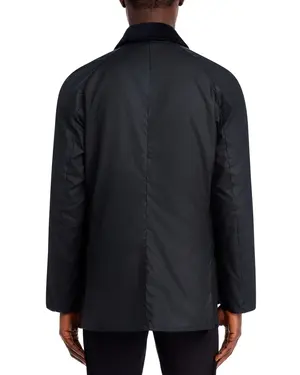 Barbour Ashby Tailored Waxed Cotton Jacket - Navy