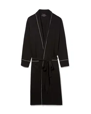 Daniel Buchler Peruvian Pima Cotton Robe - Black
