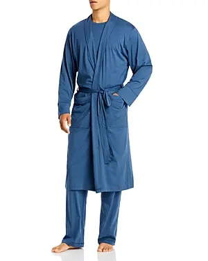 Daniel Buchler Peruvian Pima Cotton Robe Denim