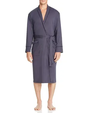 Daniel Buchler Peruvian Pima Cotton Robe - Ink