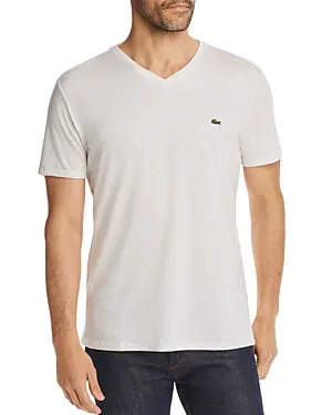 Lacoste V-neck Pima Cotton Tee Alpes