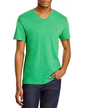 Lacoste V-neck Pima Cotton Tee Chervi