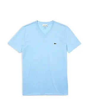 Lacoste V-neck Pima Cotton Tee Overview