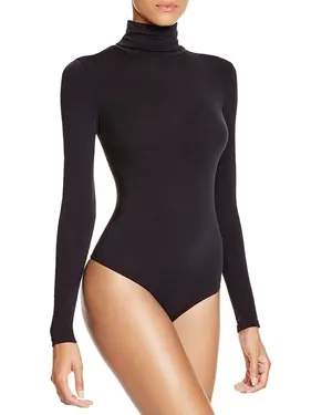 Wolford Colorado Long Sleeve Turtleneck Bodysuit - Black