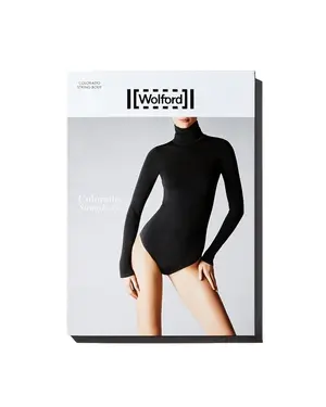 Wolford Colorado Long Sleeve Turtleneck Bodysuit - Black