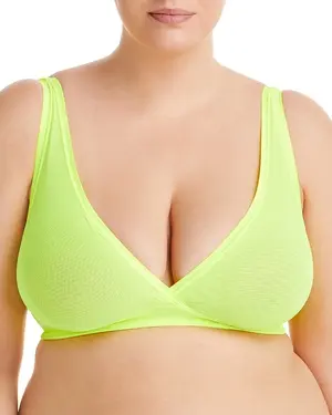 Cosabella Soire Curvy Wireless Bralette - Neon Yellow