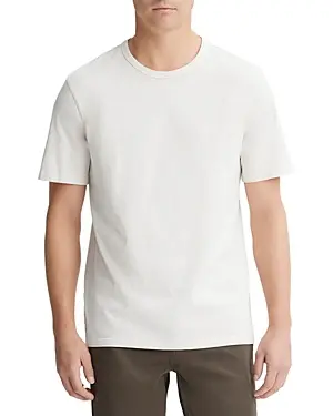 Vince Vince Garment Dyed Crewneck Tee Washed Deco Cream